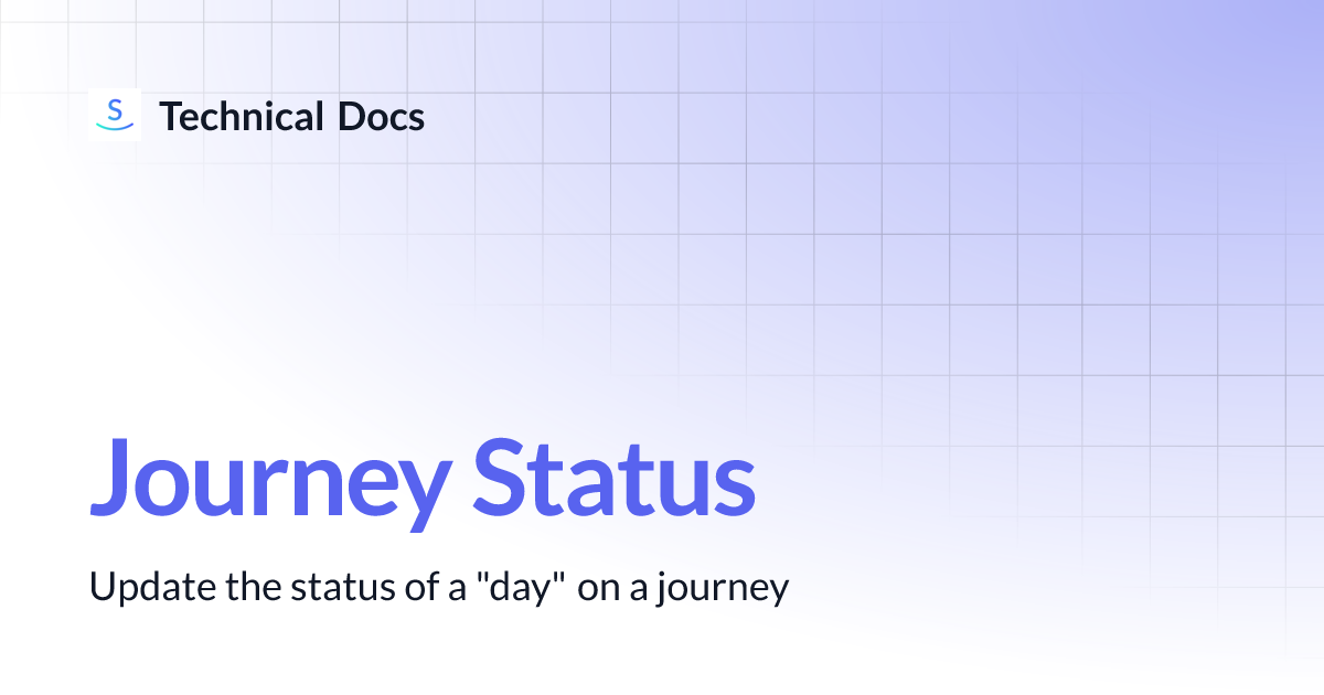 Journey Status | Technical Docs
