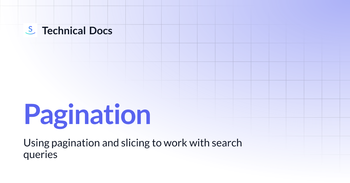 Pagination | Technical Docs